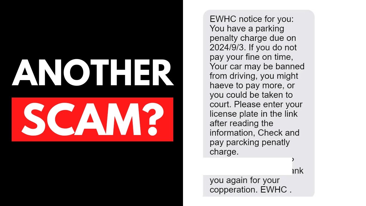 EWHC Parking Penalty Notice Text | BEWARE THIS SCAM! (2025) - YouTube