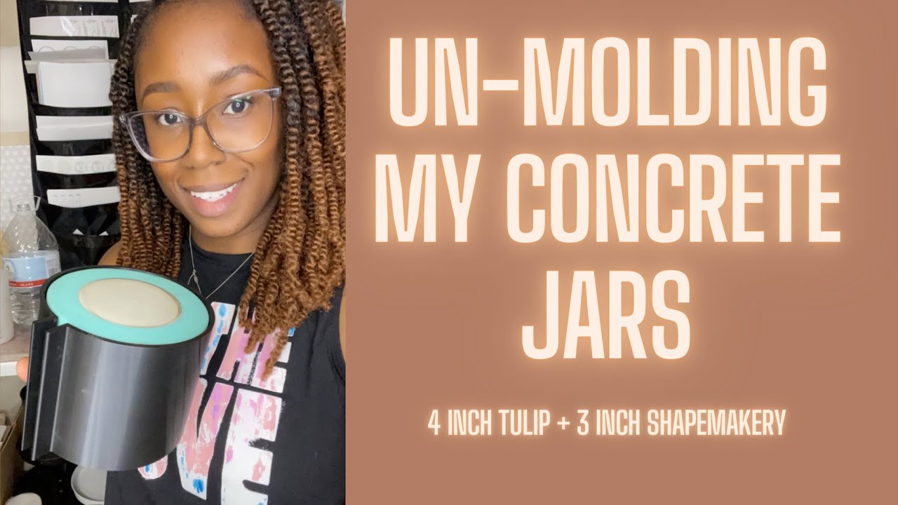 How I un-mold my cement jars | Modern Craft Lab + Shapemakery - YouTube