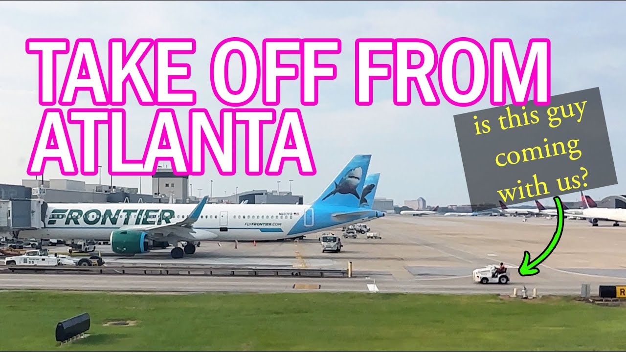Take Off from Atlanta (ATL) Virgin Atlantic VS110 G-VGEM A330 - Taxiing ...