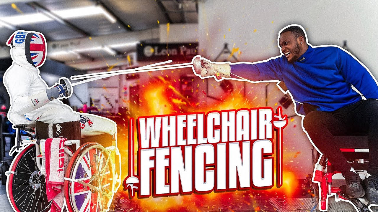 PRO BOXER TRIES WHEELCHAIR FENCING!! - YouTube