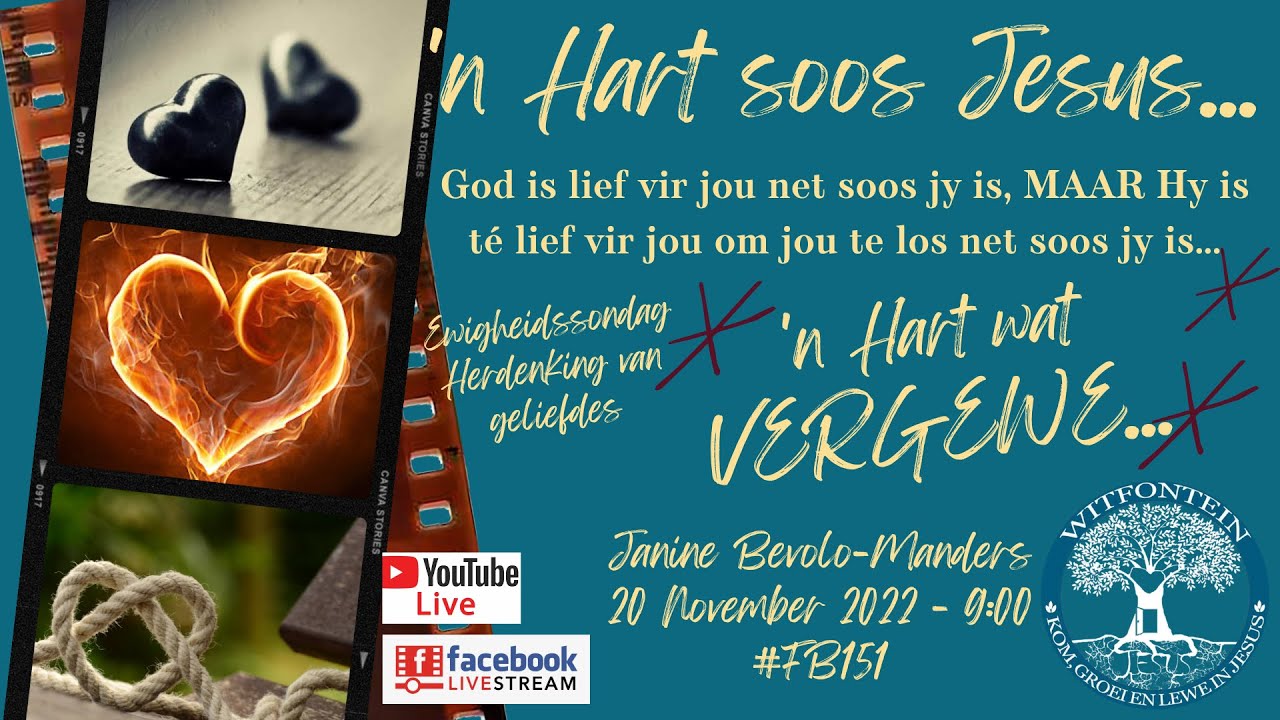 20221120 'n Hart soos Jesus...#4 - 'n Hart wat vergewe!|Janine Bevolo ...