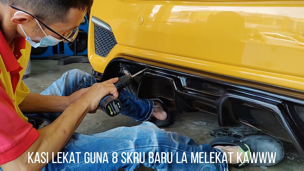 PASANG REAR DIFFUSER kt MYVI ICON 💯👍🏻 #MYVIICONREARDIFFUSER - YouTube