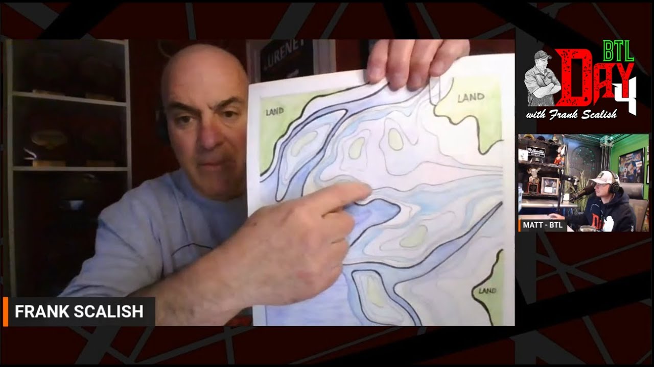 BTL - BASS TALK LIVE DAY 4 #98 WITH FRANK SCALISH - COLD WATER LIPLESS ...