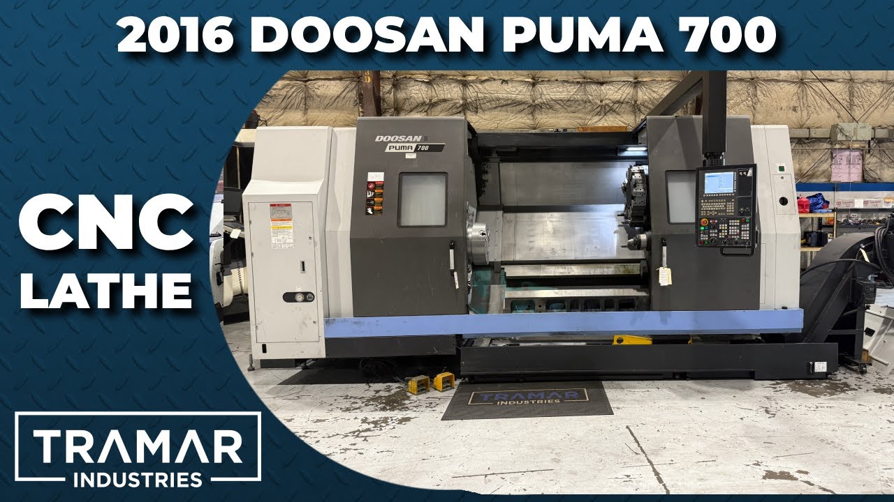 2016 Doosan Puma 700 Used CNC Lathe For Sale - YouTube