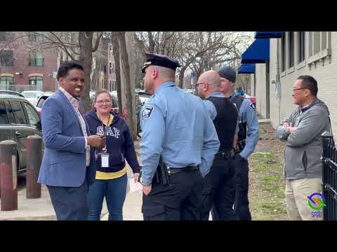 Taliyaha Booliska magaalada Minneapolis B. O'Hara,Council Jamal Osman & Gudoomiyaha Hay'adda Cair,MN