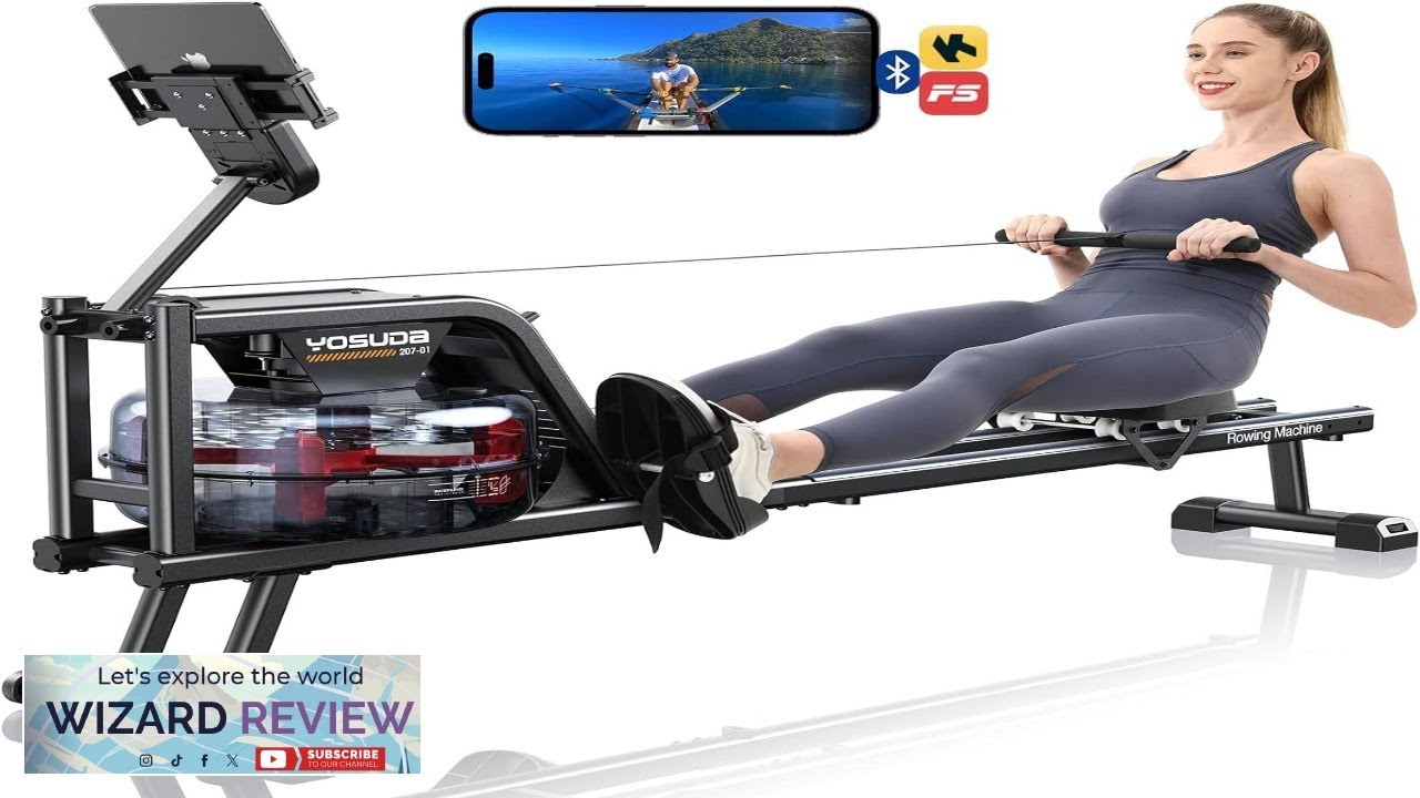 YOSUDA Magnetic/Water Rowing Machine 350 LB Weight Capacity Foldable ...