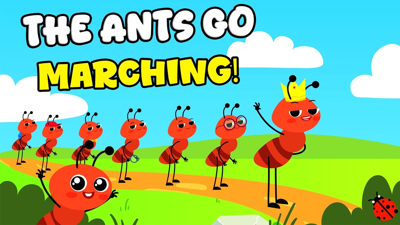 The Ants Go Marching | Counting 1 to 10 | Nursery Rhymes & Kids Songs ...
