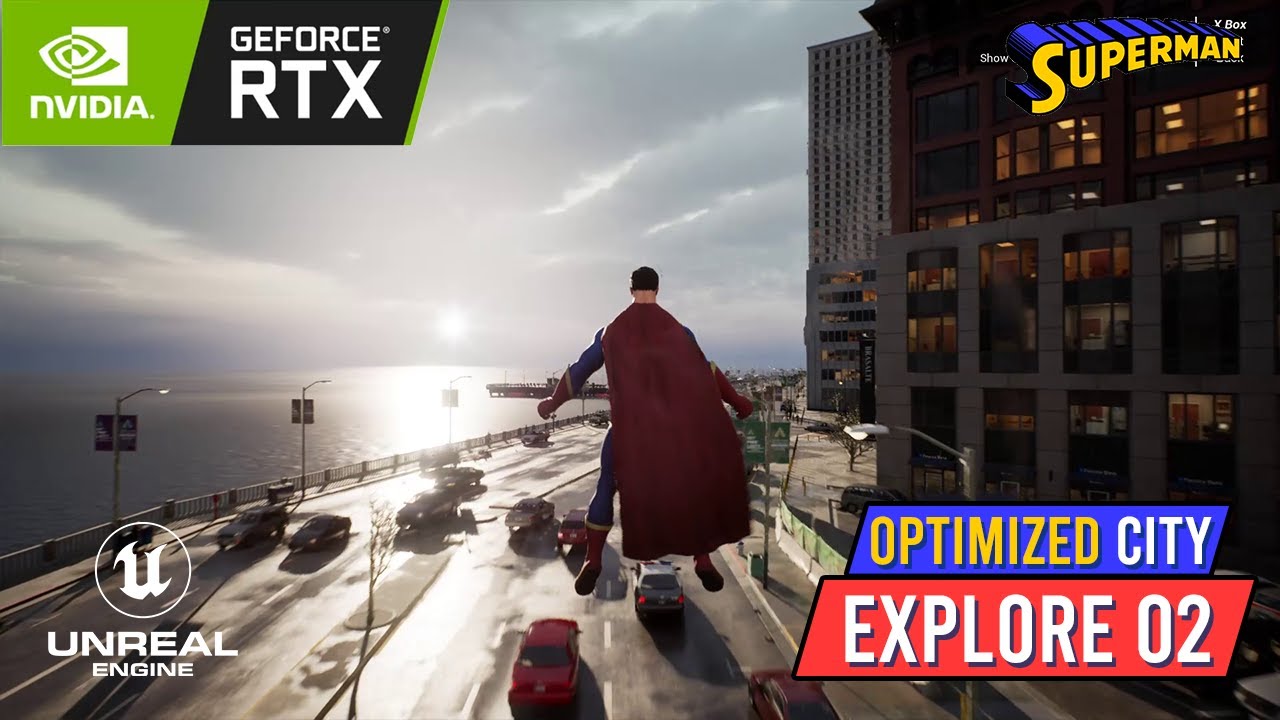 Superman Open-World Game | 06 - Explore Optimized City | Ultra ...