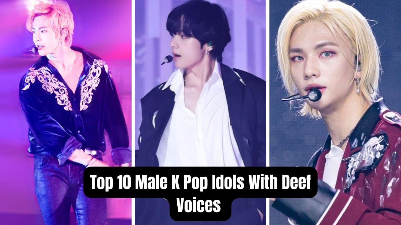 Top 10 Male K Pop Idols With Deep Voices. - YouTube