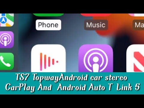 How to connect TLINK Wireless carplay and Android auto in Ts7 Topway P ...