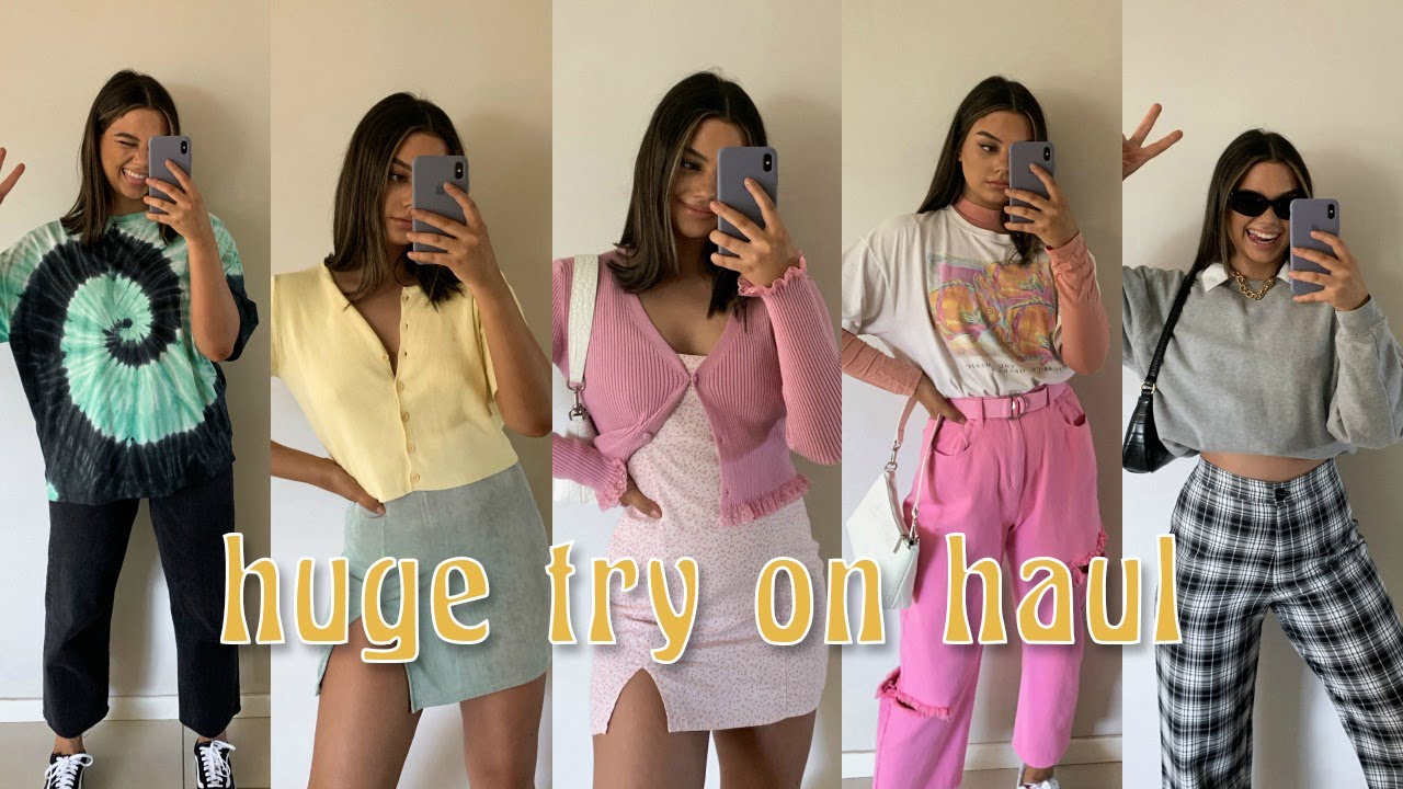 huge super cute & trendy try-on haul! - YouTube