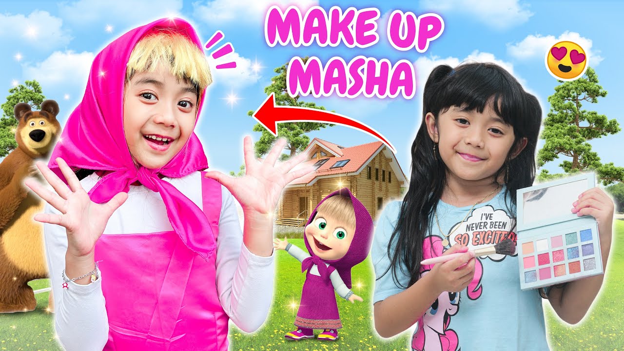 SAMANTHA CHALLENGE MAKEUP MASHA !! MIRIP MASHA AND THE BEAR ASLI DAN ...