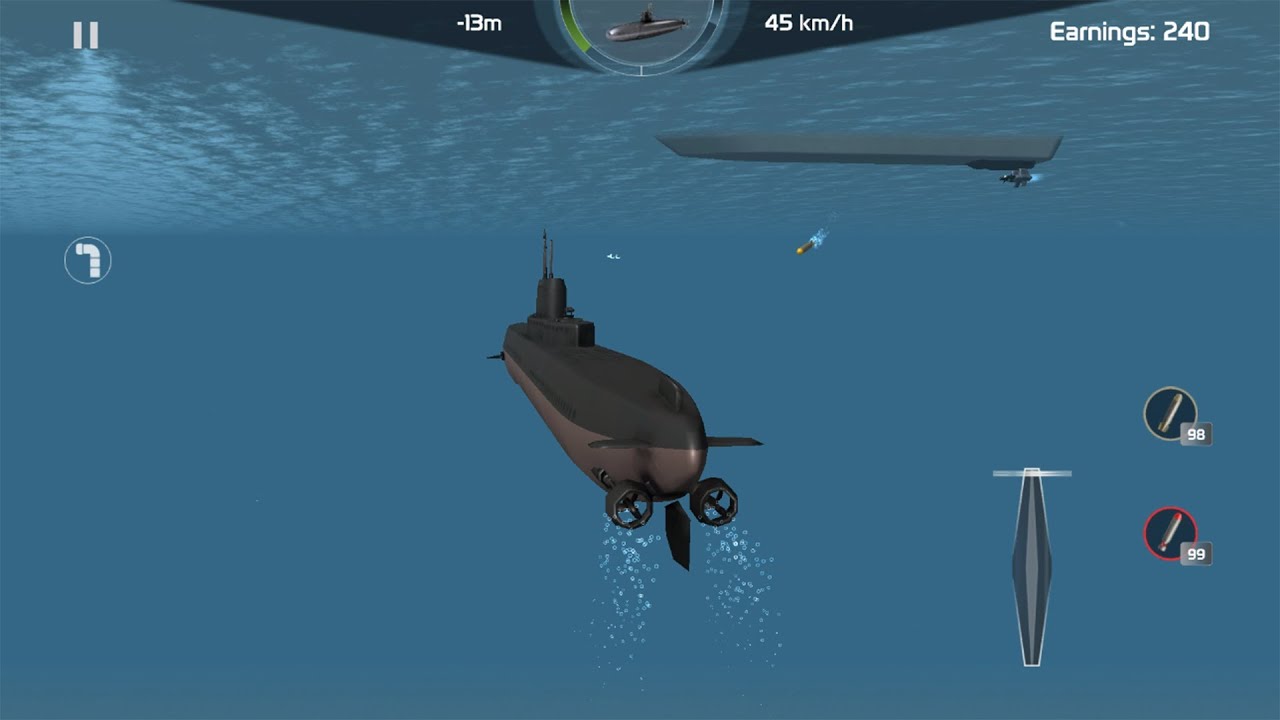 Submarine Simulator: Naval Warfare - Submarine Fighting Game - Android ...