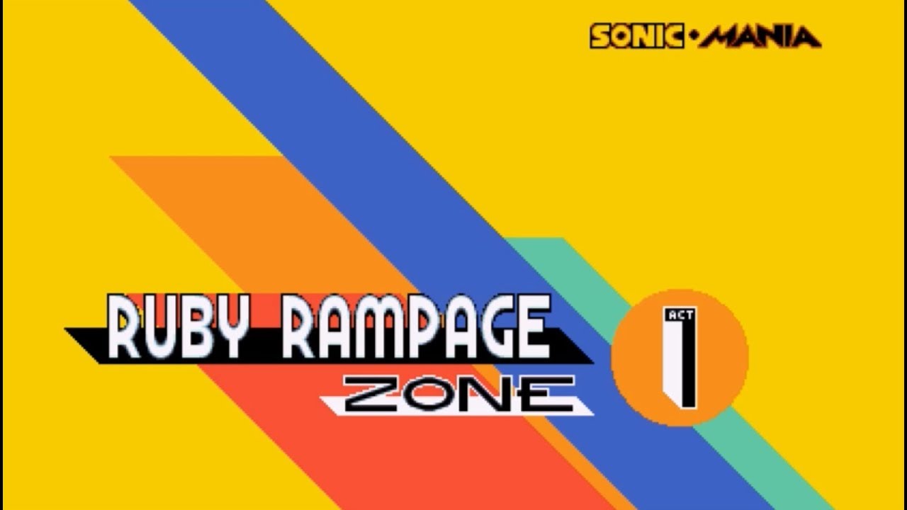 Sonic Mania - Ruby Rampage Mod Preview 1 - YouTube