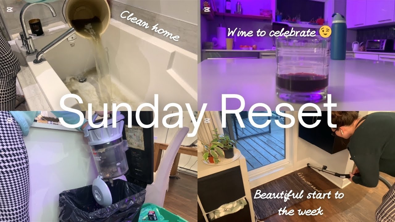 Sunday Reset Routine | ASMR | *Real Time* Deep Clean with me - YouTube