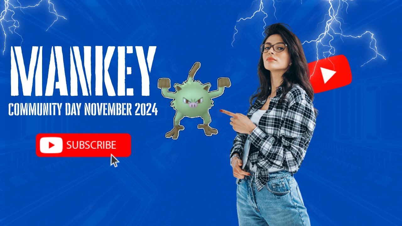 Mankey Community Day November 2024 - YouTube