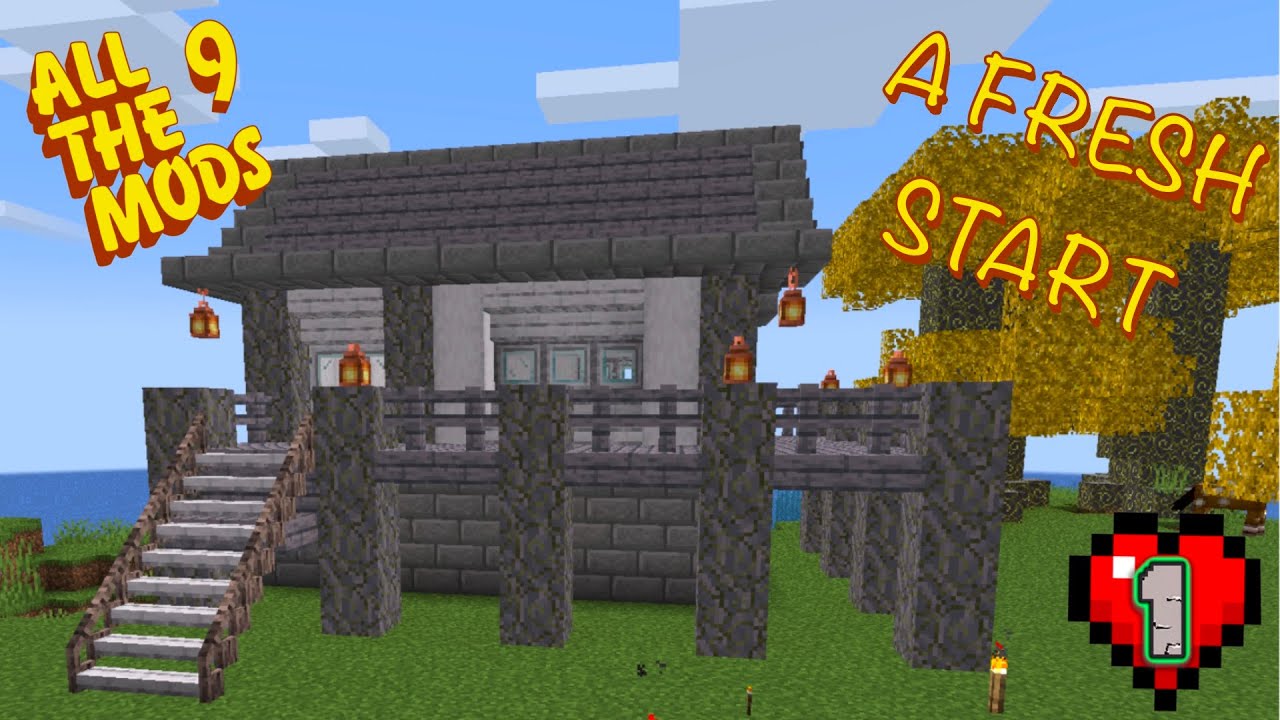 A Fresh Start - Let's Play Minecraft ATM9: Episode 1 - YouTube