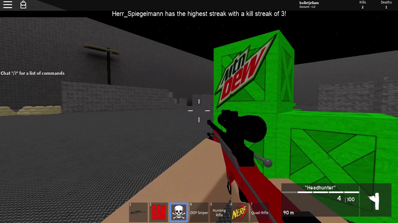 Roblox sniper battle - YouTube