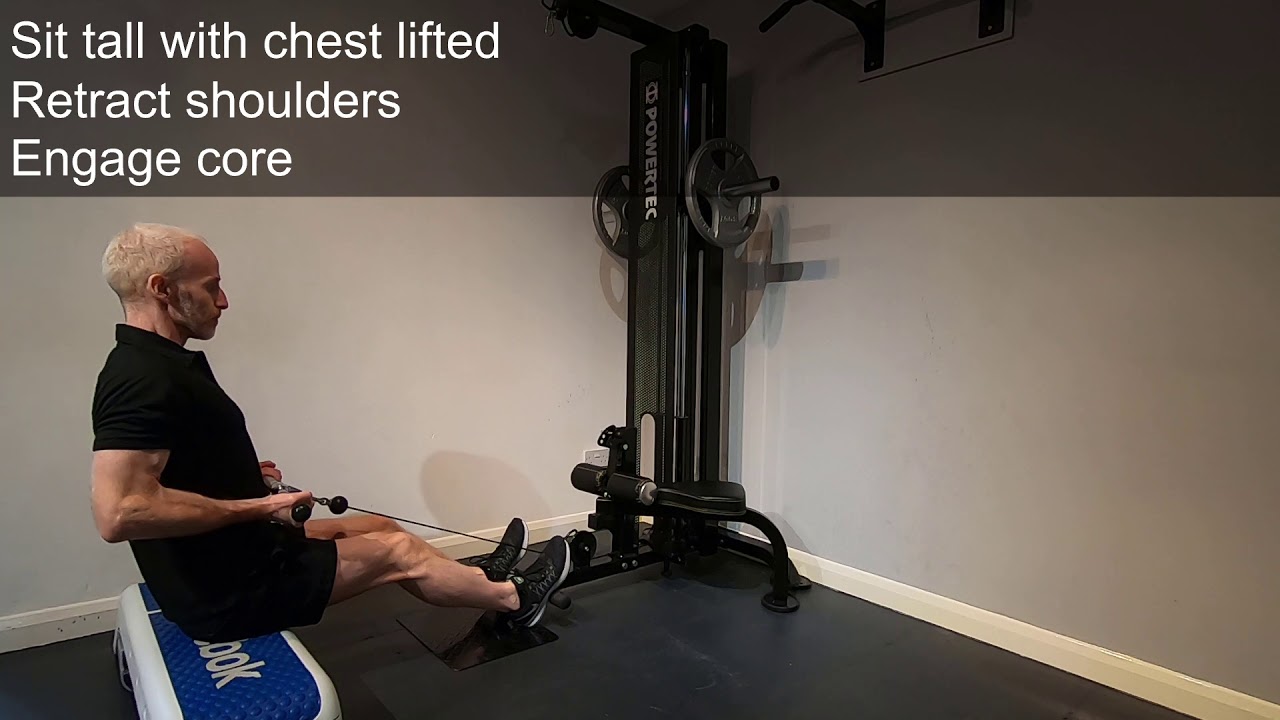 Seated Row Medium Supinated Grip - YouTube
