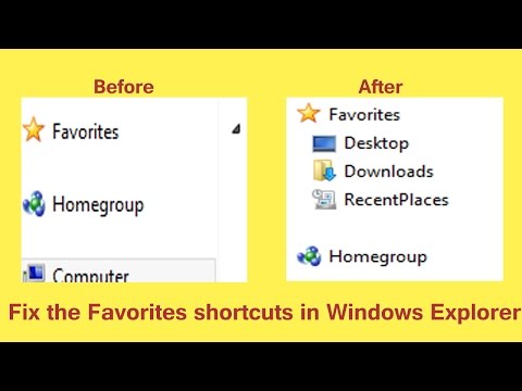 How To Restore Favorites In File Explorer