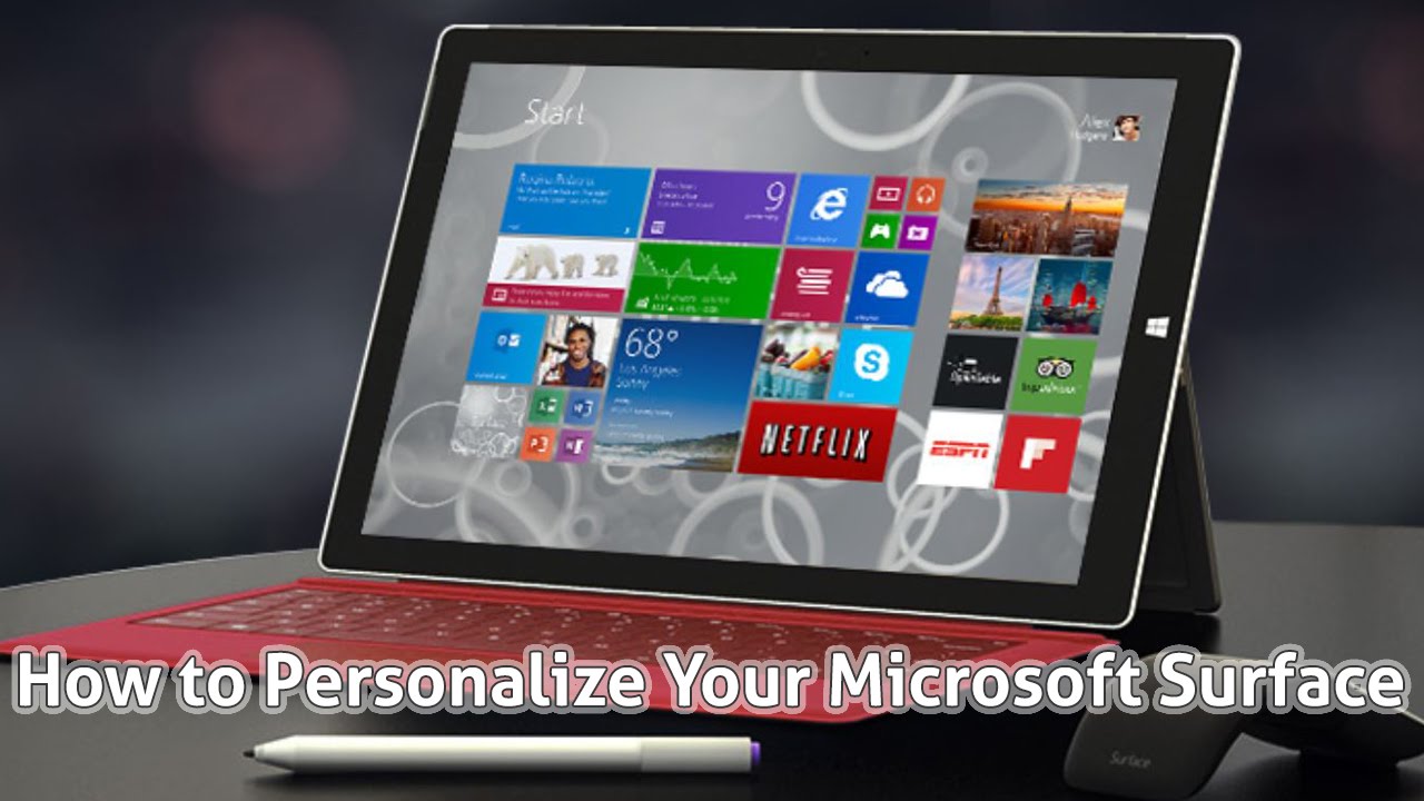 Microsoft Surface Pro 3 | How to Personalize Your Microsoft Surface Pro ...