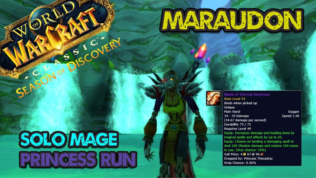 SOD - Solo Mage PRINCESS Run MARAUDON POV - YouTube