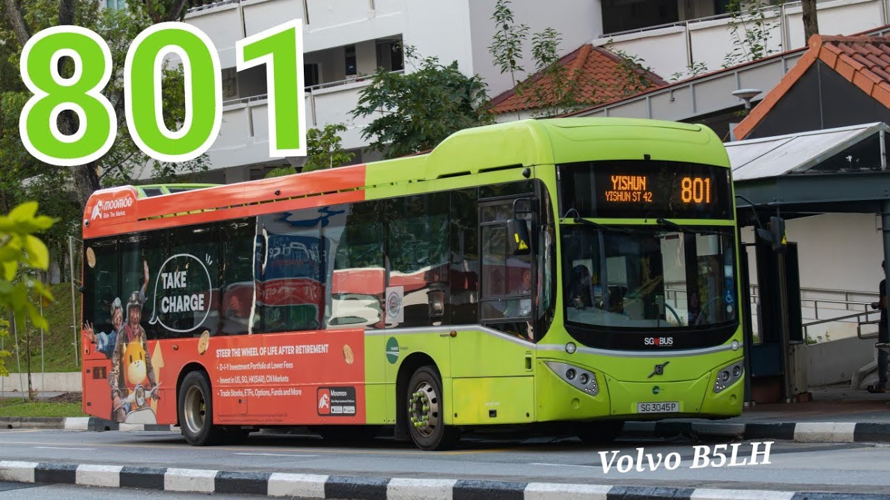 SG3045P - TTS Bus Service 801 [Volvo B5LH] - YouTube