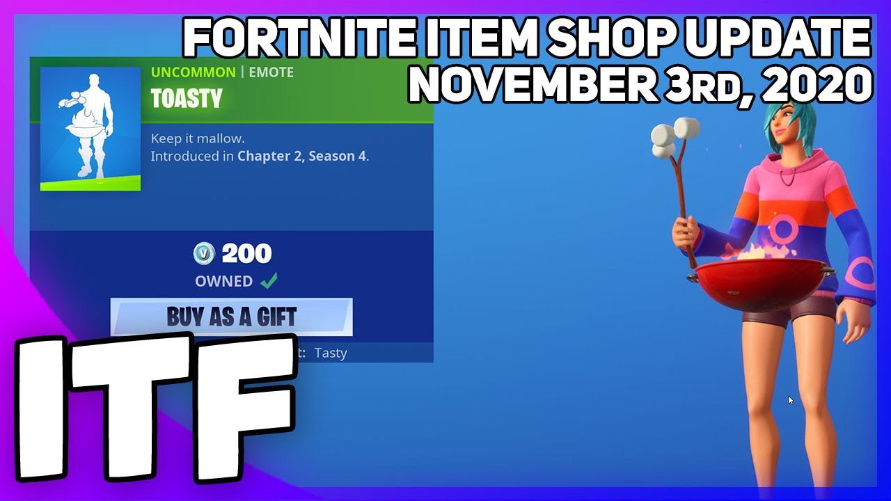 Fortnite Item Shop *NEW* TOASTY EMOTE! [November 3rd, 2020] (Fortnite ...
