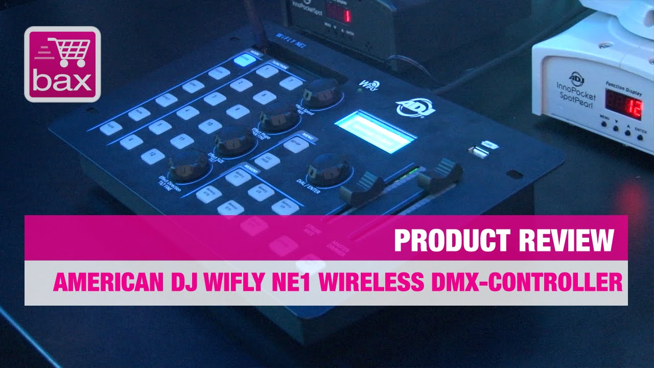 Musikmesse 2015 - American DJ WiFLY NE1 Wireless DMX-Controller - YouTube