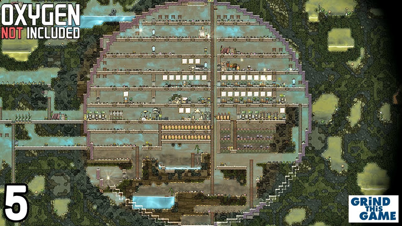 BIG ROUND ROOM (Custom Map) #5 - Oxygen Not Included - Quality of Life ...