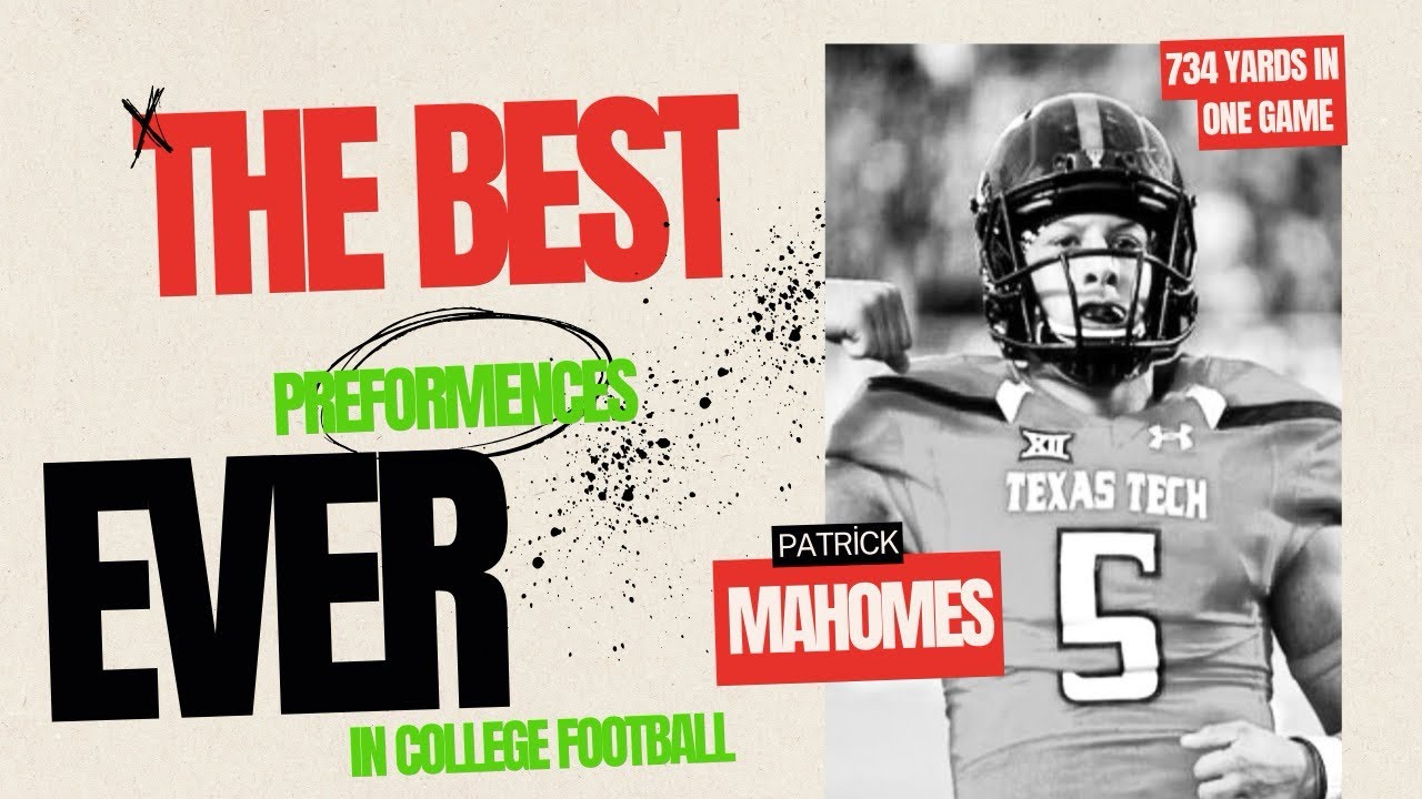 Epic College Football Moments: The Best Single-Game Performances of All ...