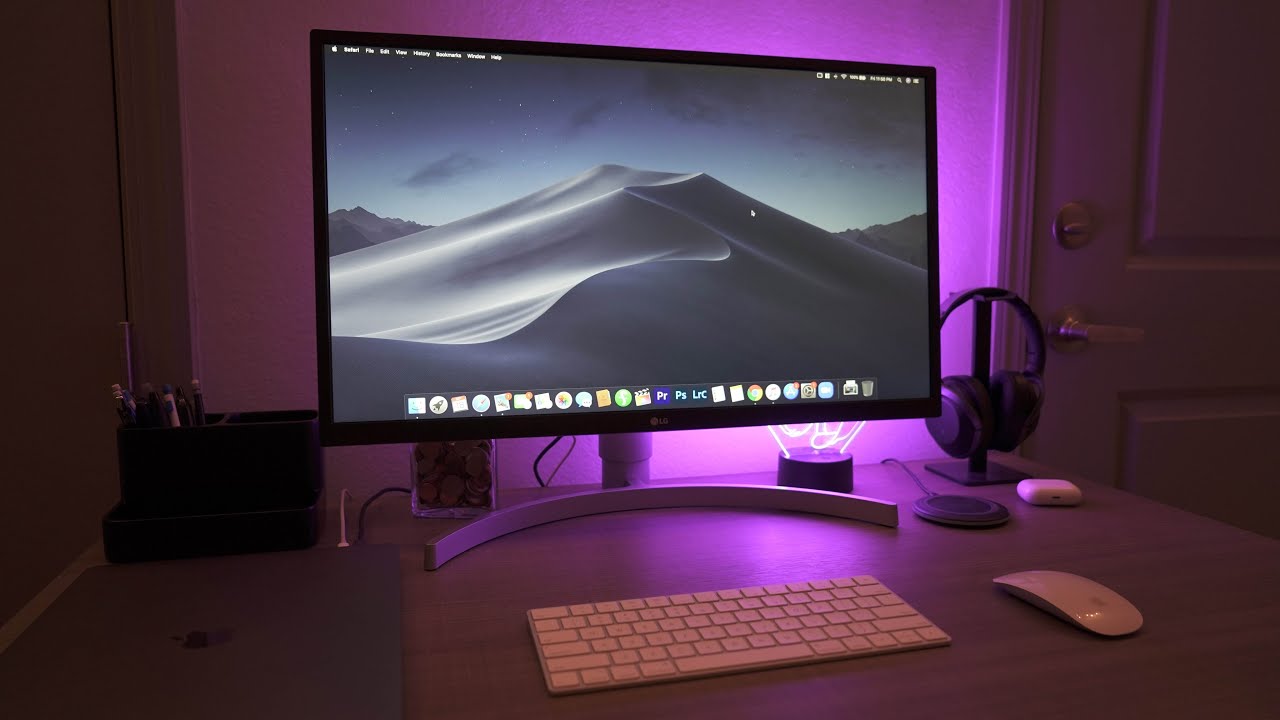 Building My DREAM MacBook Pro 4K Monitor Desk Setup - YouTube
