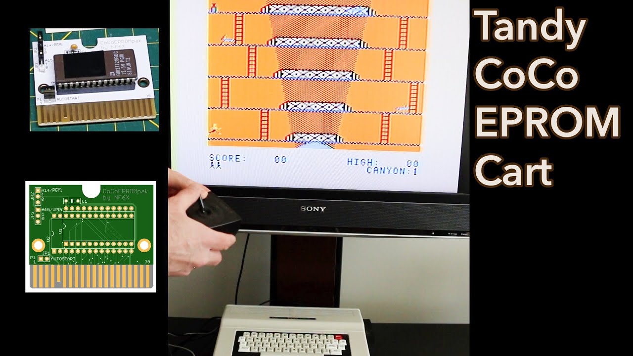 Tandy CoCo EPROM Cartridge PCB Project - YouTube