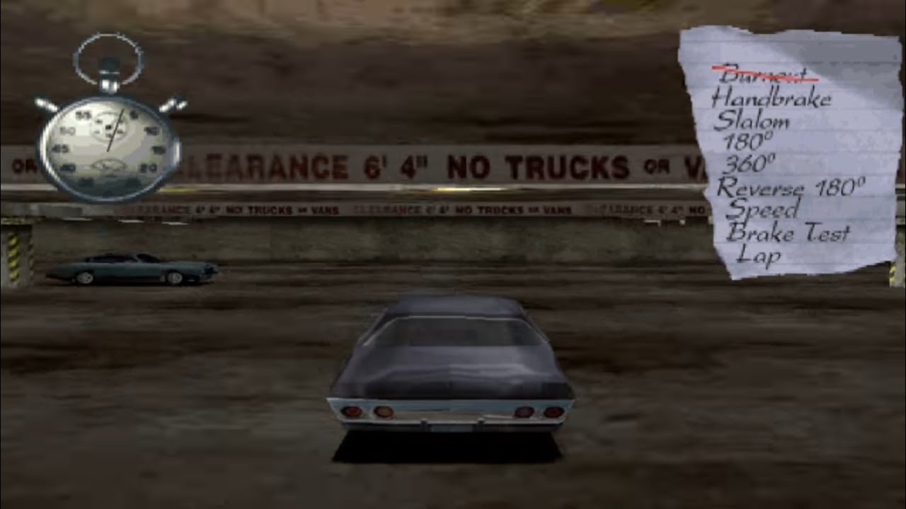 Driver 1 Walkthrough: Introduction - Car Park Test - YouTube