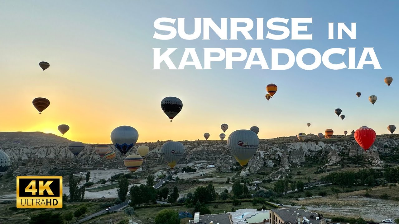 [4K] Beautiful Sunrise View, Cappadocia, Turkiye 🇹🇷🐧 - YouTube