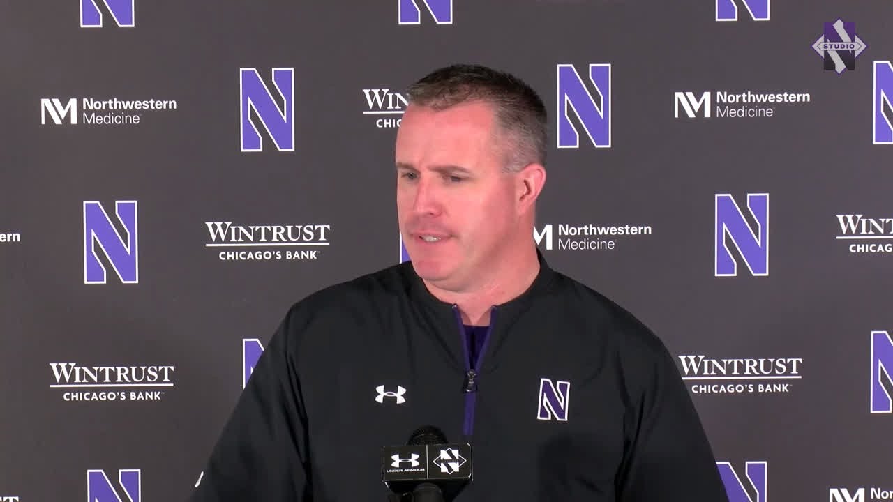 Football - Pat Fitzgerald Weekly Press Conference (10/28/19) - YouTube