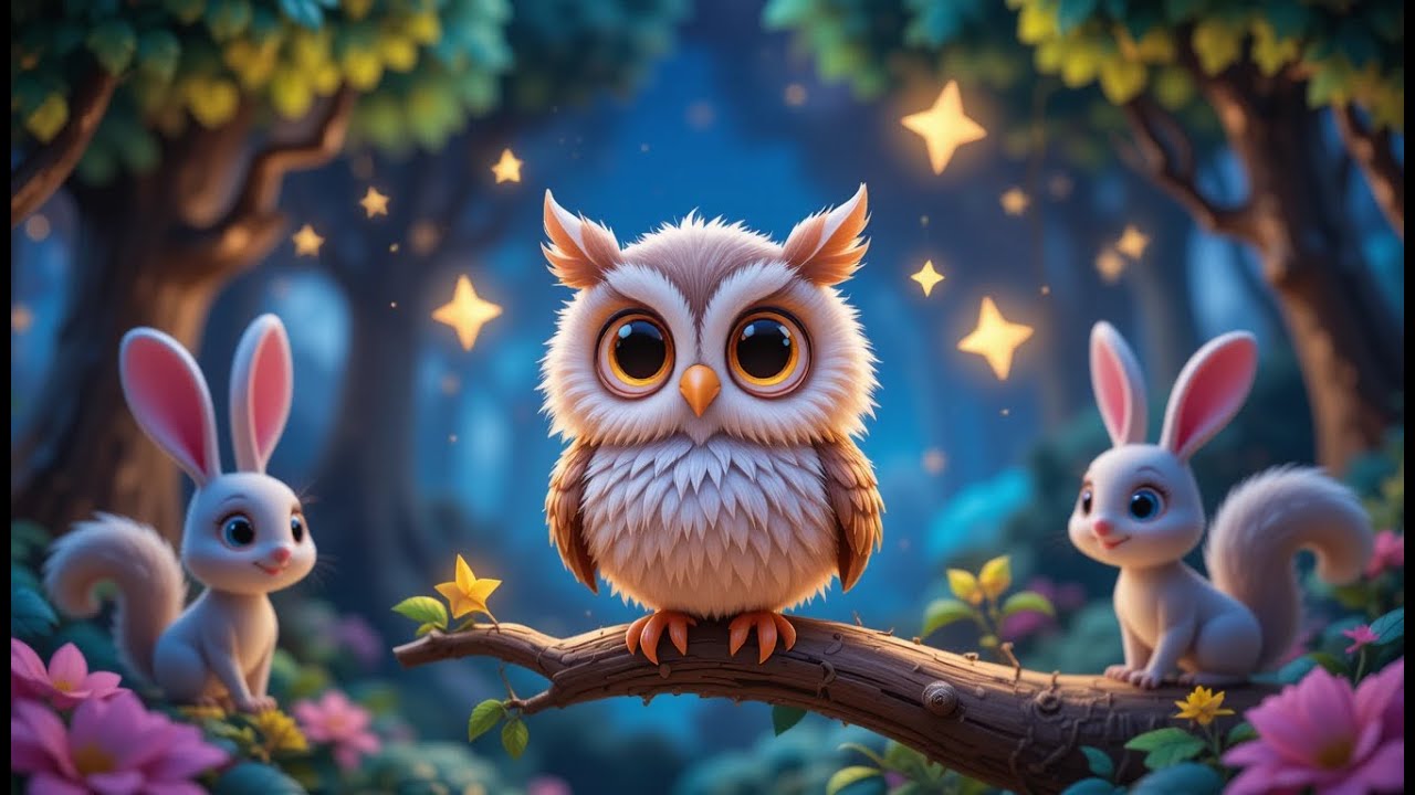 “Lulu the Little Owl in the Enchanted Forest | Magical Bedtime Story ...