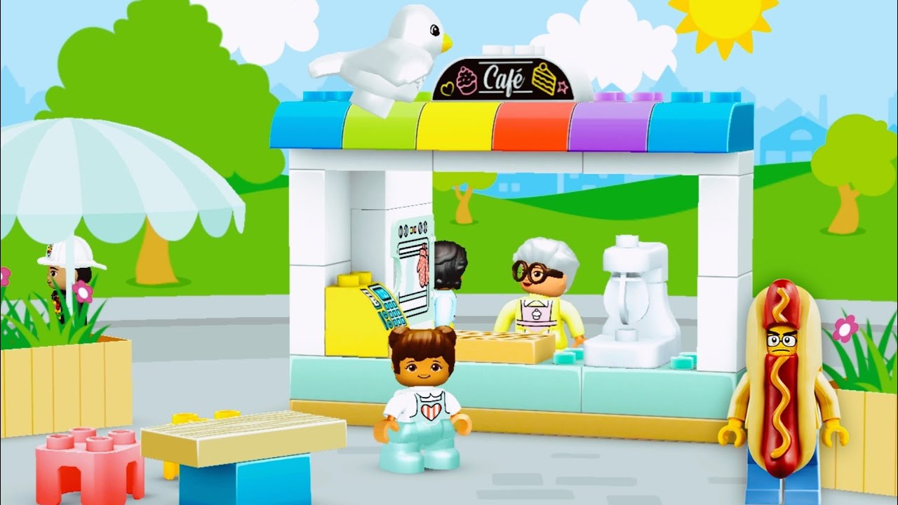 Lego Duplo World Cafe Food / Лего Дупло Кафе Ресторан Детский - YouTube