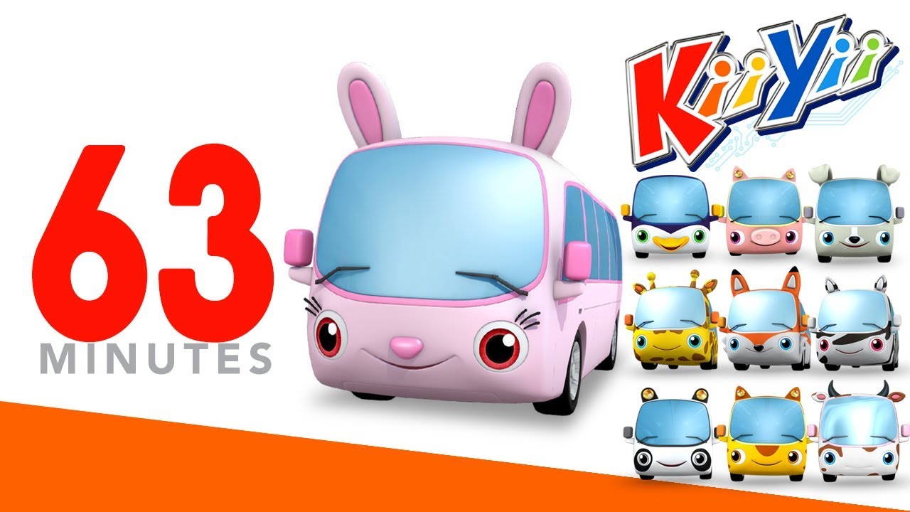 Ten Little Buses | Plus Lots More Nursery Rhymes | 63 Minutes ...
