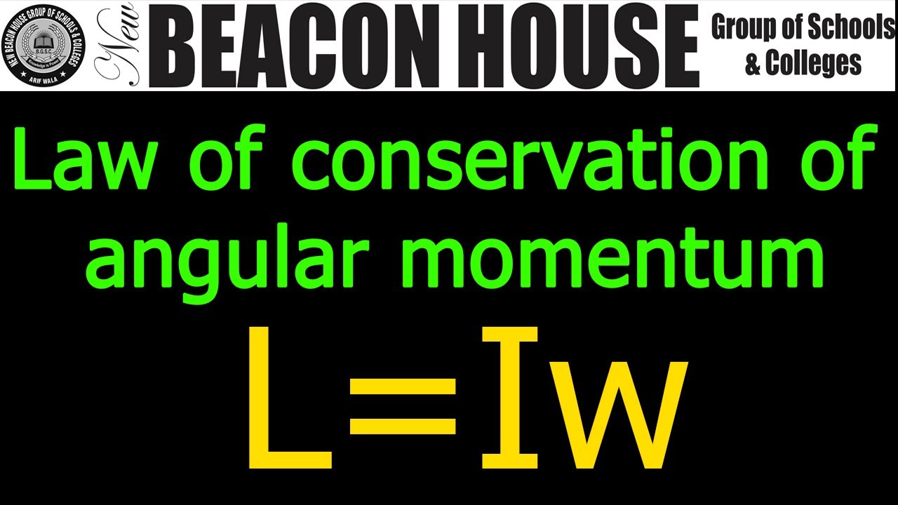 Law of conservation of angular momentum Physics - YouTube