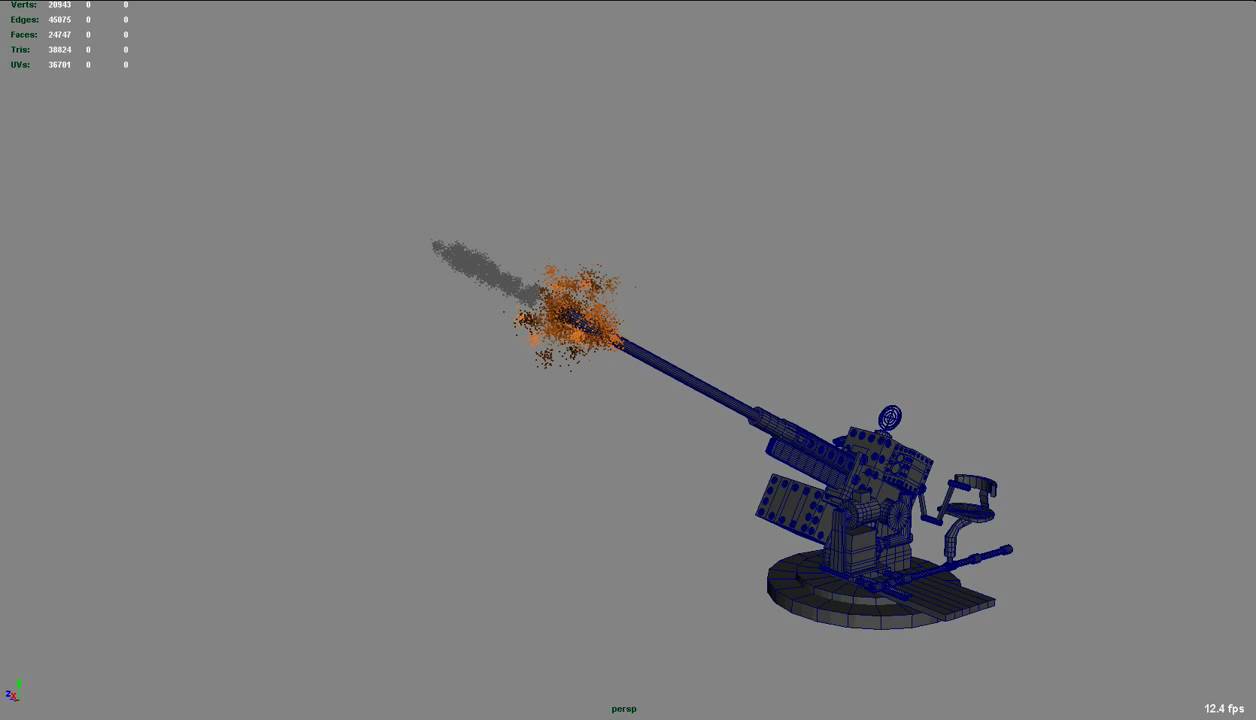 Turret Cannon MAYA 3D - YouTube