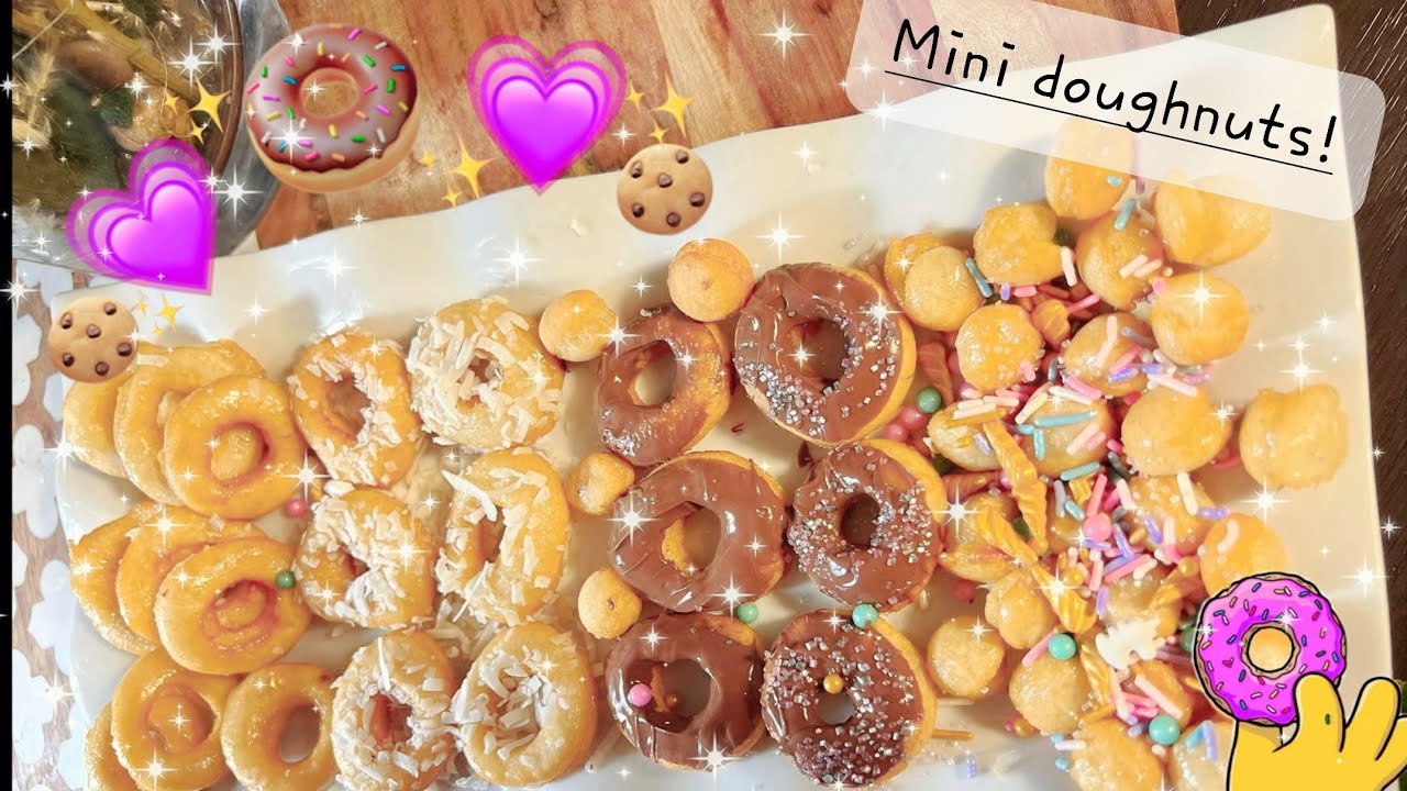 How to make mini doughnuts with only 2 ingredients - YouTube