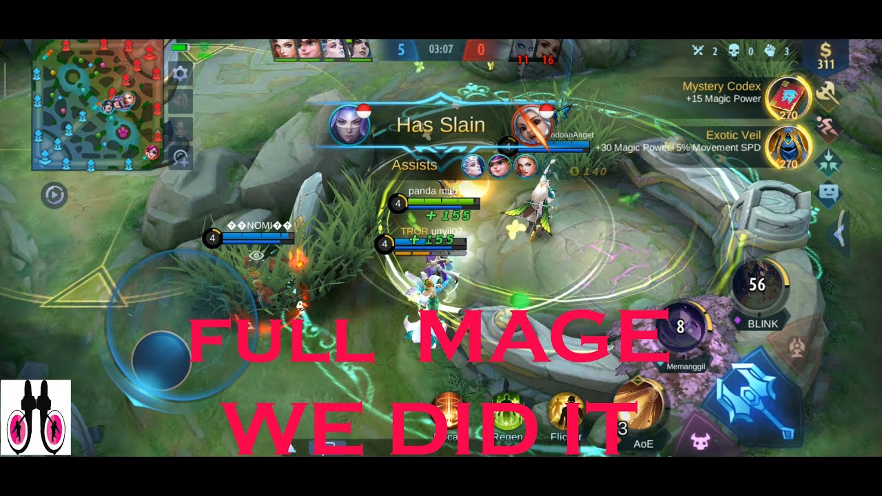 FULL MAGE , COMBO LOU YI - MOBILE LEGENDS - YouTube