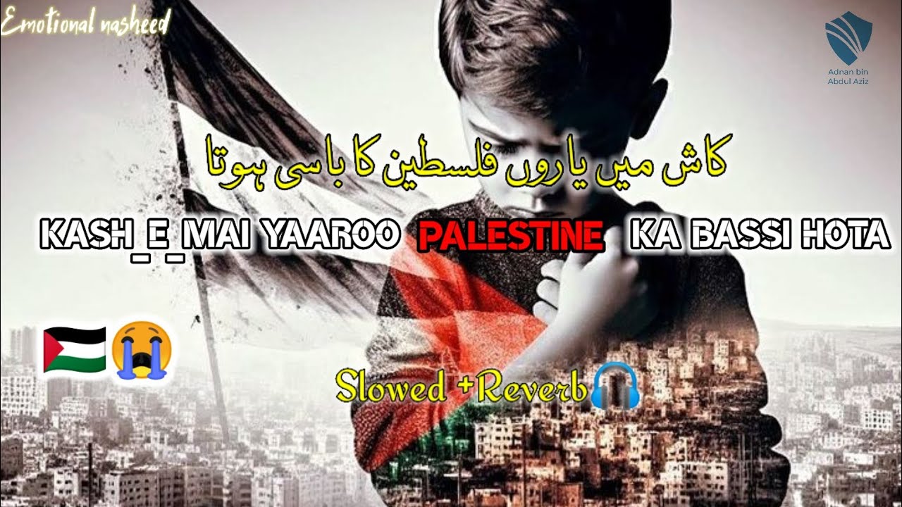 Kash e Mai Yaaroon Palestine Ka Bassi Hota 🇵🇸|| Slowed+Reverb 🎧||فلسطین ...
