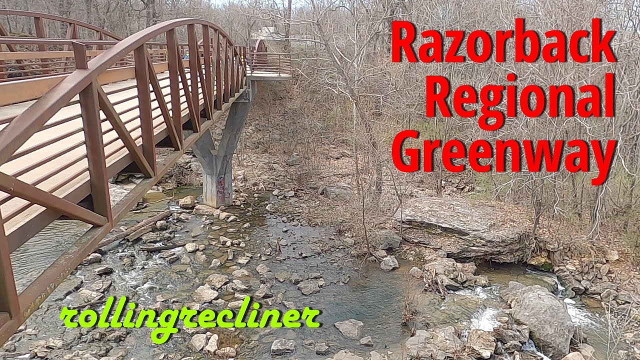 Razorback Regional Greenway - Arkansas by Recumbent Trike - YouTube