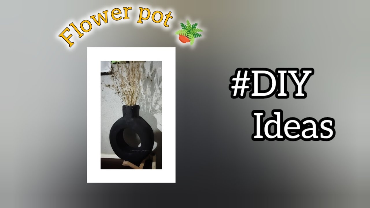 Let's make this trendy flower pot 🪴.!! DIY ideas for home decor.!! How ...