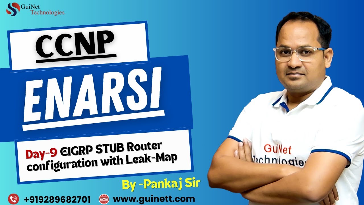 CCNP ENARSI Lecture 9: EIGRP STUB Router configuration with Leak Map ...