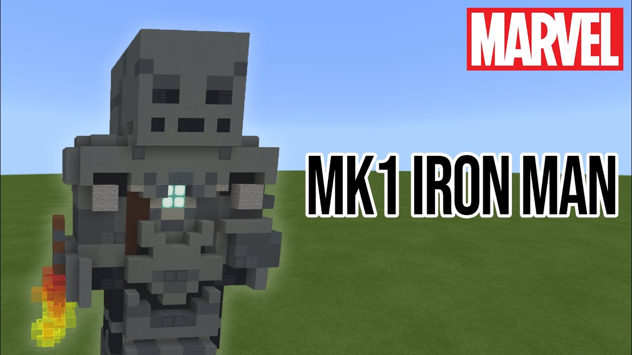 Minecraft | How to Build MK1 Iron Man! - YouTube