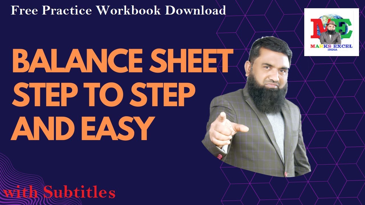 Balance Sheet Step To Step: How To Create A Balance Sheet In Excel ...