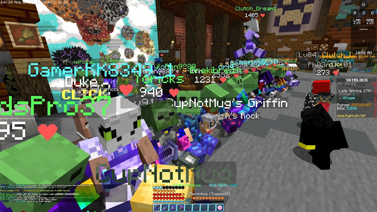 Hypixel SkyBlock: Slime Hat Cult Riot - YouTube